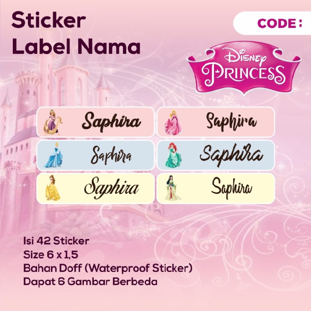 Sticker Nama Buku - Sticker Nama Kotak - Creative Digital Printing
