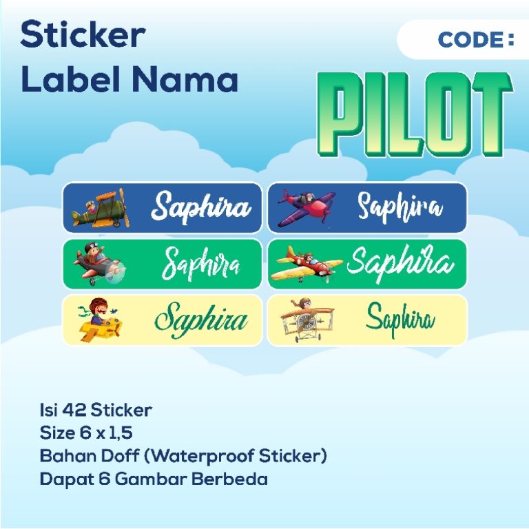 Sticker Nama Buku - Sticker Nama Kotak - Creative Digital Printing