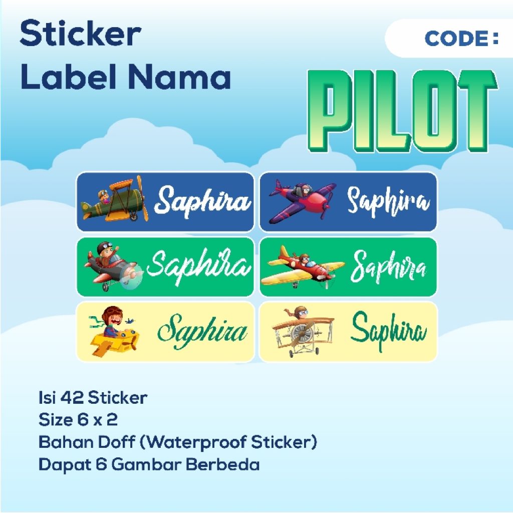 Sticker Nama Buku - Sticker Nama Kotak - Creative Digital Printing