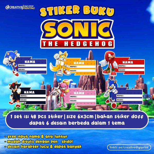 Sticker Nama Buku - Sticker Nama Bentuk - Creative Digital Printing